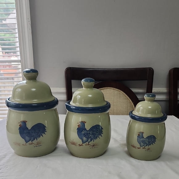 Jacaman | Kitchen | Vintage 983 Jacaman Eramic Canister Set With ...